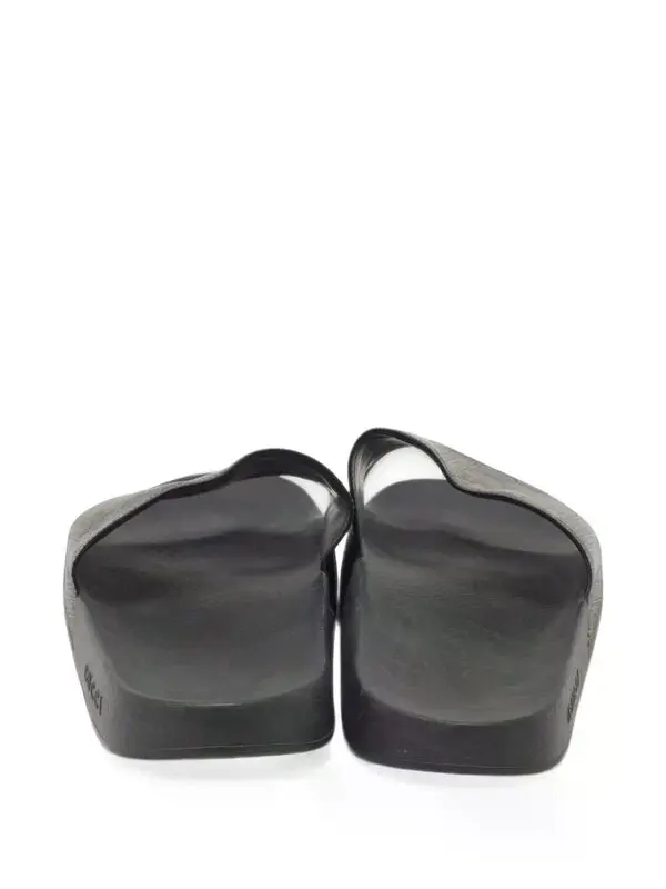 Gucci Gg Supreme Canvas Slides - Brown