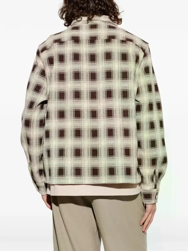 ALLSAINTS Krater Check-pattern Zip-up Shirt