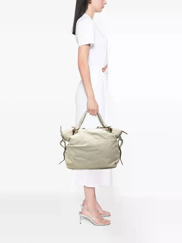 Gucci Leather Bamboo Bar Tote Bag