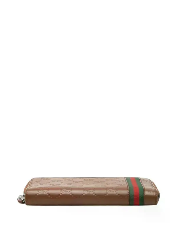 Gucci 2000-2015 Guccissima Web Zippy Wallet Long Wallets