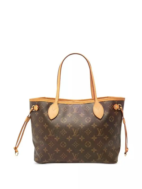 LOUIS VUITTON Monogram Neverfull Pm Tote Bag - Brown