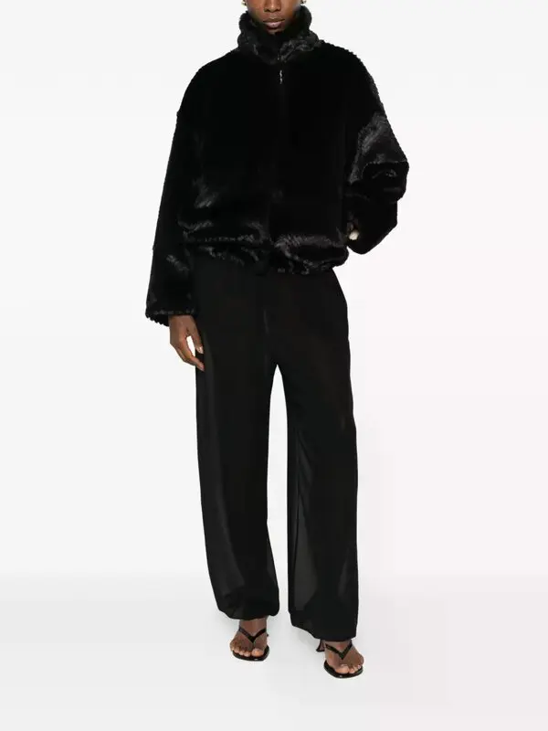 FORTE_FORTE Chevron-pattern Jacket