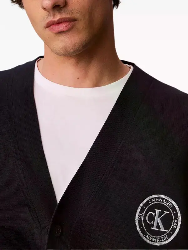 Calvin Klein Patch V-neck Cardigan
