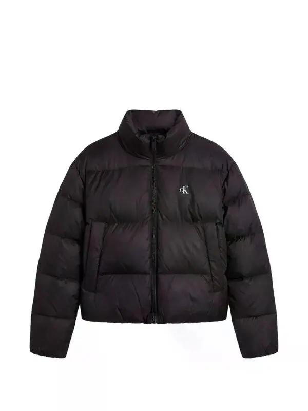 Calvin Klein Quilted Hooded Jacket With Logo Detail