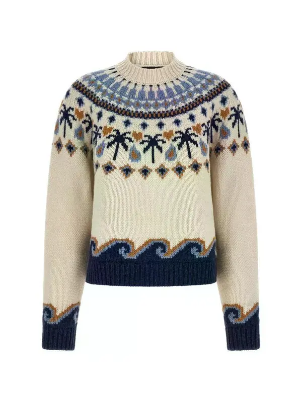 Alanui Sweet Winter Jacquard-knit Sweater
