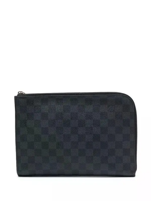 LOUIS VUITTON 2018 Damier Graphite Pochette Jour Mm Clutch Bag - Black