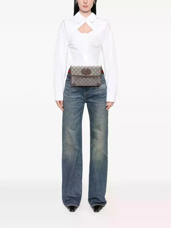 Gucci Gg Supreme Web Neo Vintage Belt Bag - Neutrals
