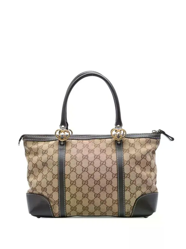 Gucci 2016-2026 Gg Canvas Lovely Tote Bag - Brown