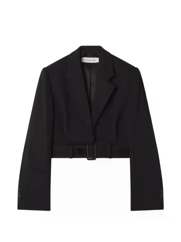 LANVIN Short Belted Jacket In Wool