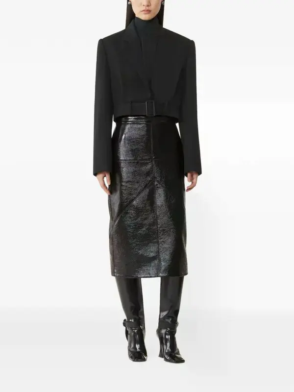 LANVIN Short Belted Jacket In Wool