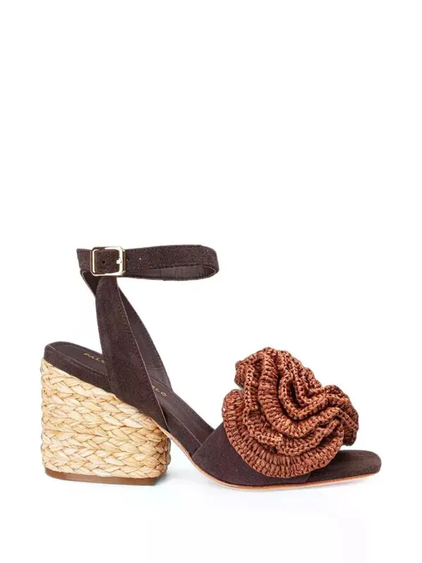 PALOMA BARCELO Teresa Raffia Heel Sandals