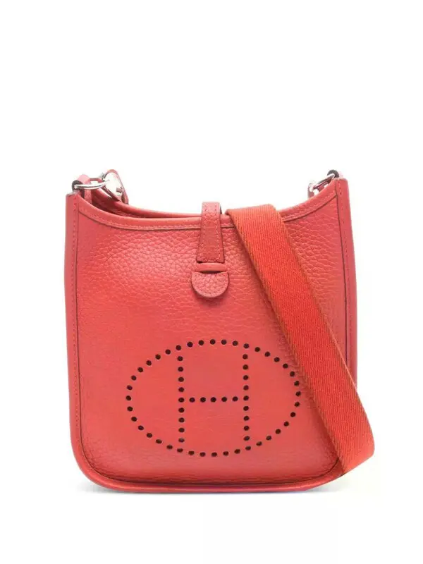 Hermès 2015 Clemence Evelyne I Tpm Crossbody Bag - Red