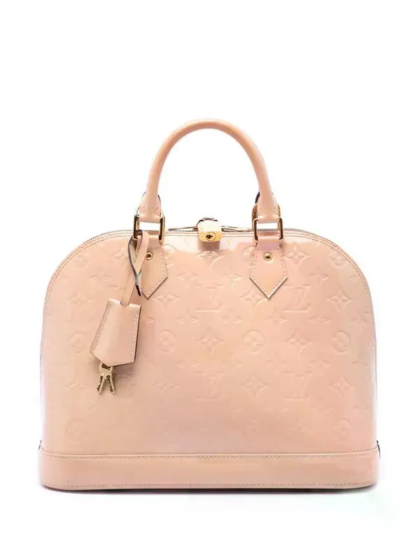 LOUIS VUITTON 2016 Monogram Vernis Alma Pm Handbag - Pink