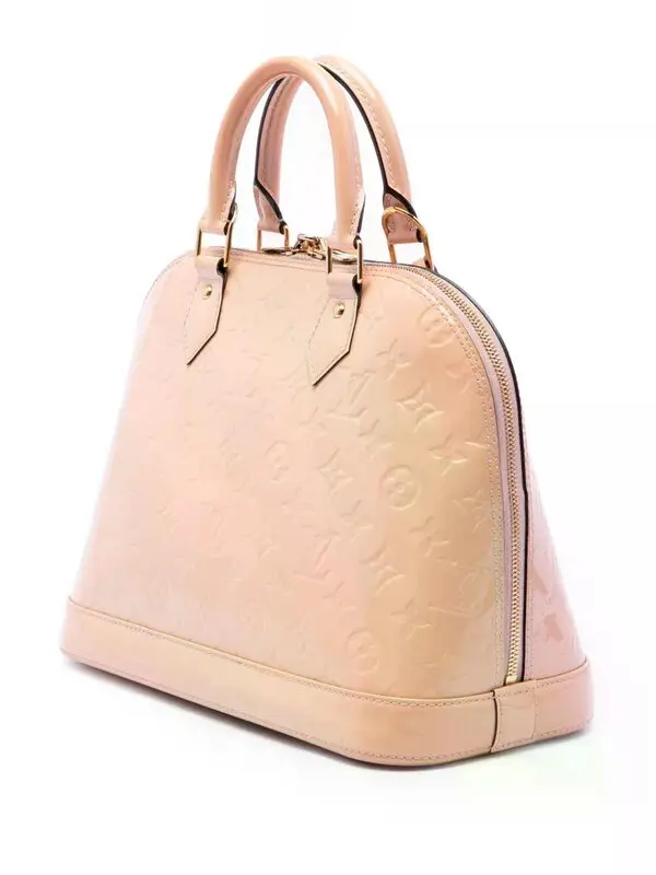 LOUIS VUITTON 2016 Monogram Vernis Alma Pm Handbag - Pink