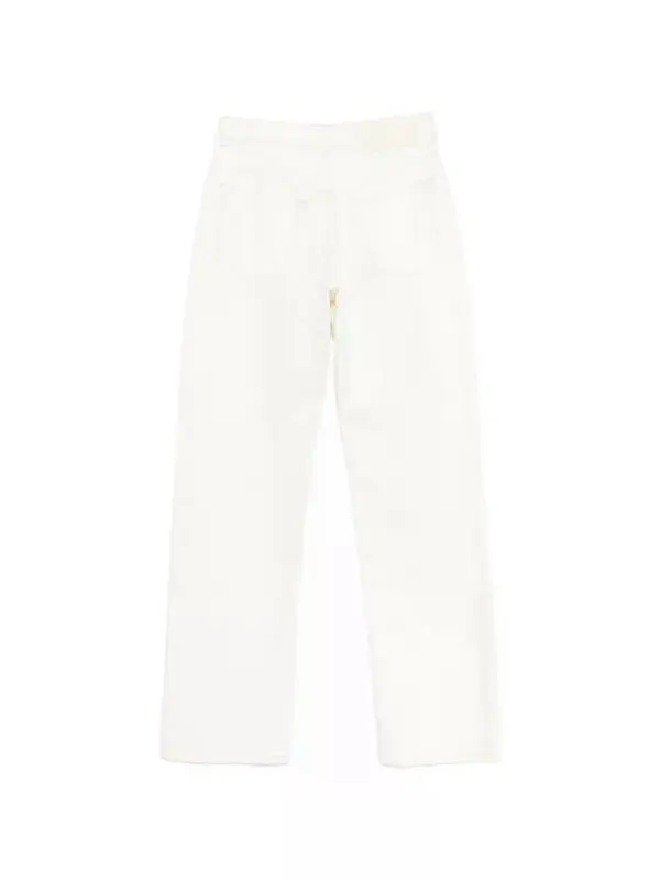 AMI Paris Logo Patch Straight Leg Jeans