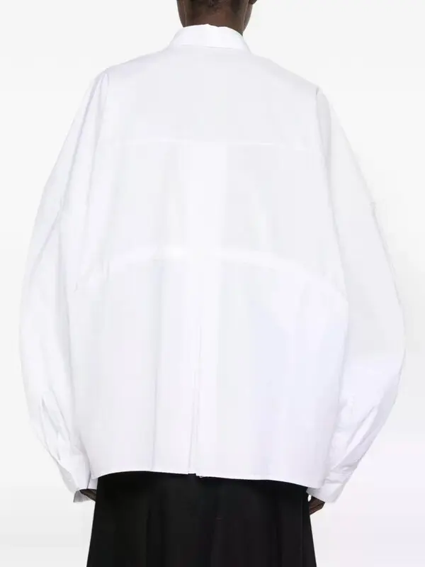 THELATEST E-dalida Oversized Drawstring Shirt - White