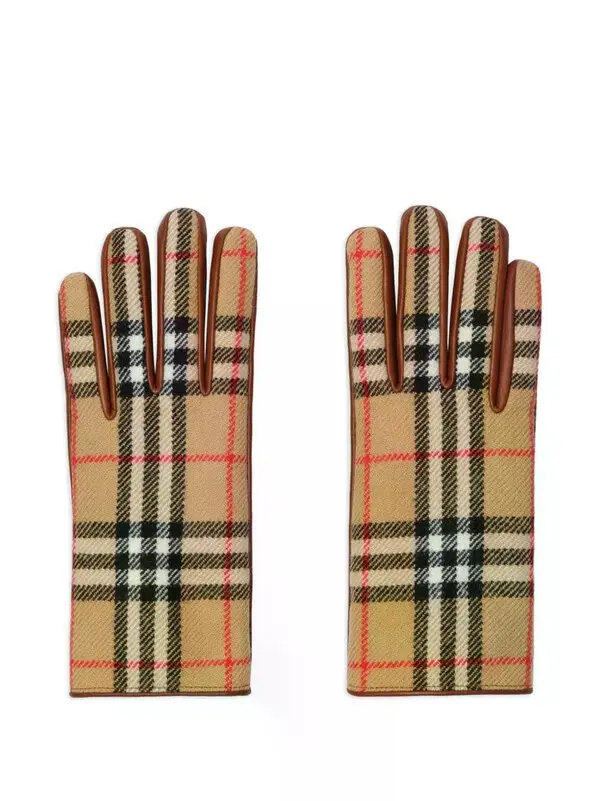 Burberry Check-pattern Gloves
