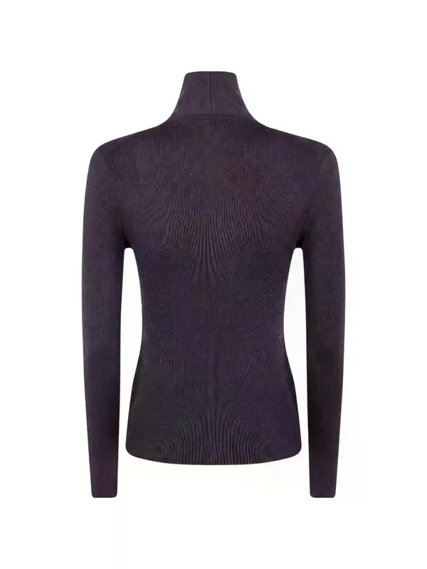 P.a.r.o.s.h Ribbed-knit Pussy-bow Sweater