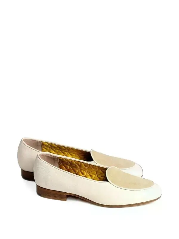 FORTELA Hampton Sheepskin Loafers - White