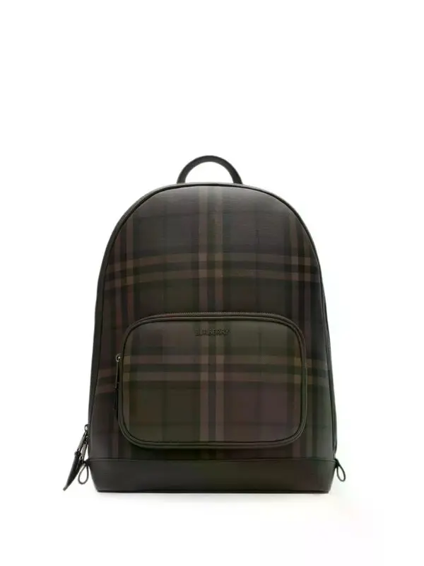 Burberry City Check Zip Backpack