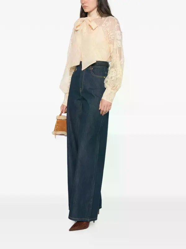Zimmermann Lace Pussy-bow Blouse
