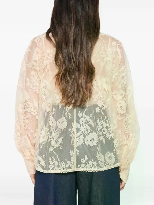 Zimmermann Lace Pussy-bow Blouse