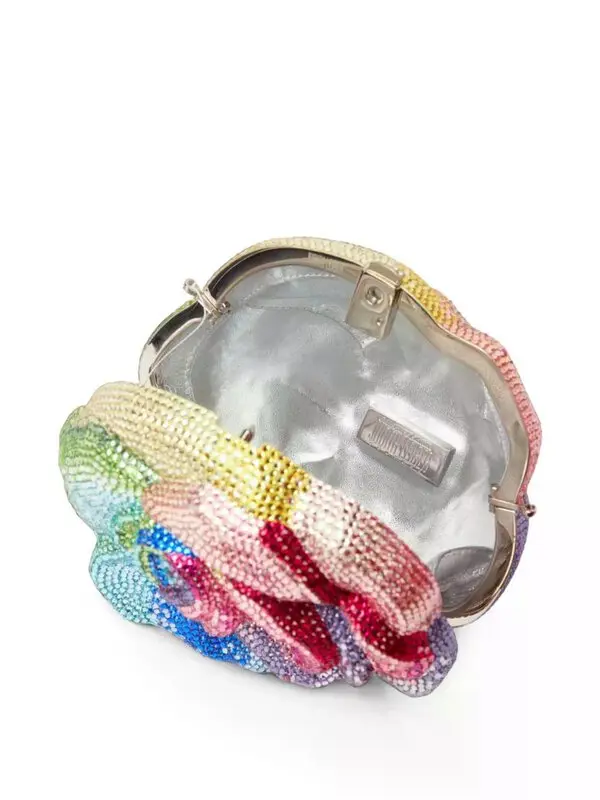 Judith Leiber Celina Crystal Embellished Floral Clutch