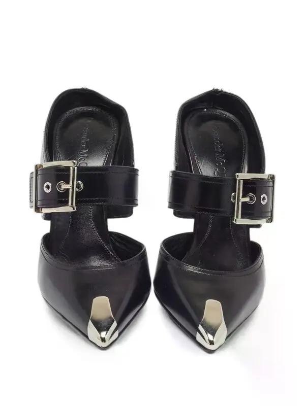 Alexander McQueen Punk Buckled Mules