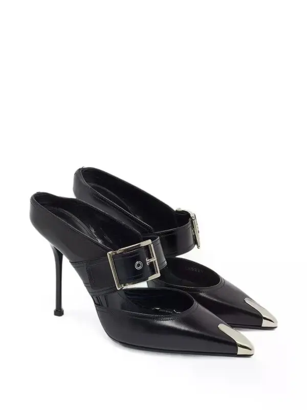 Alexander McQueen Punk Buckled Mules