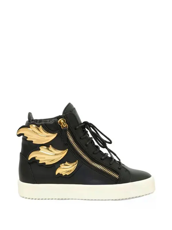 GIUSEPPE ZANOTTI Wing-detail Zip-fastening Sneakers