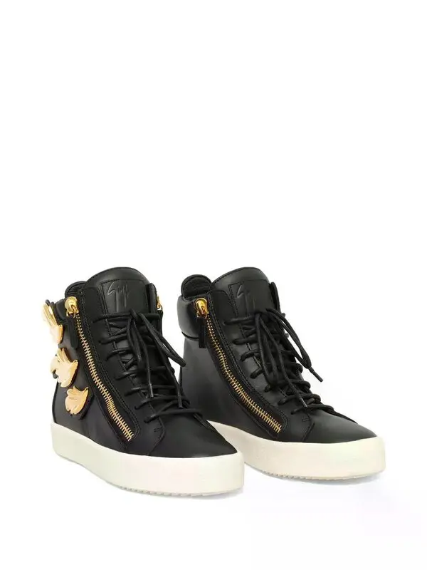 GIUSEPPE ZANOTTI Wing-detail Zip-fastening Sneakers