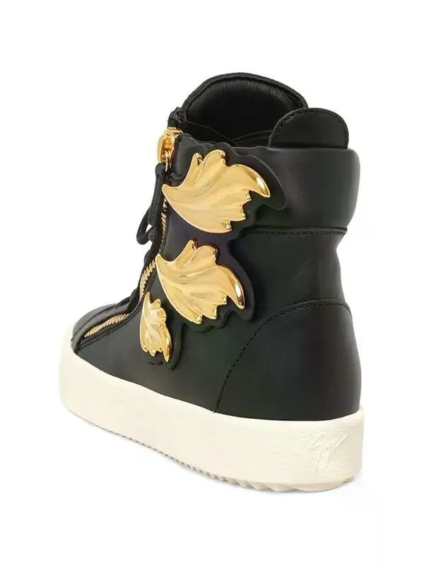 GIUSEPPE ZANOTTI Wing-detail Zip-fastening Sneakers