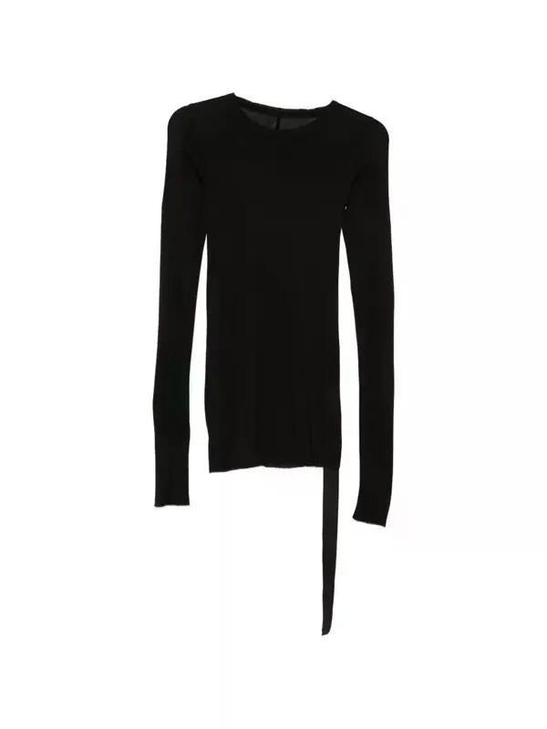Rick Owens Ruched Long-sleeve Top - Black