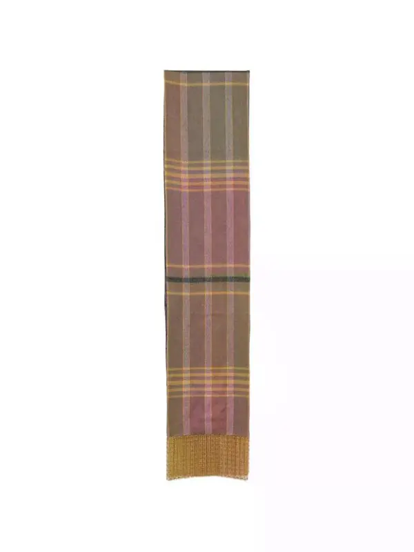 Etro Check Paisley-print Scarf