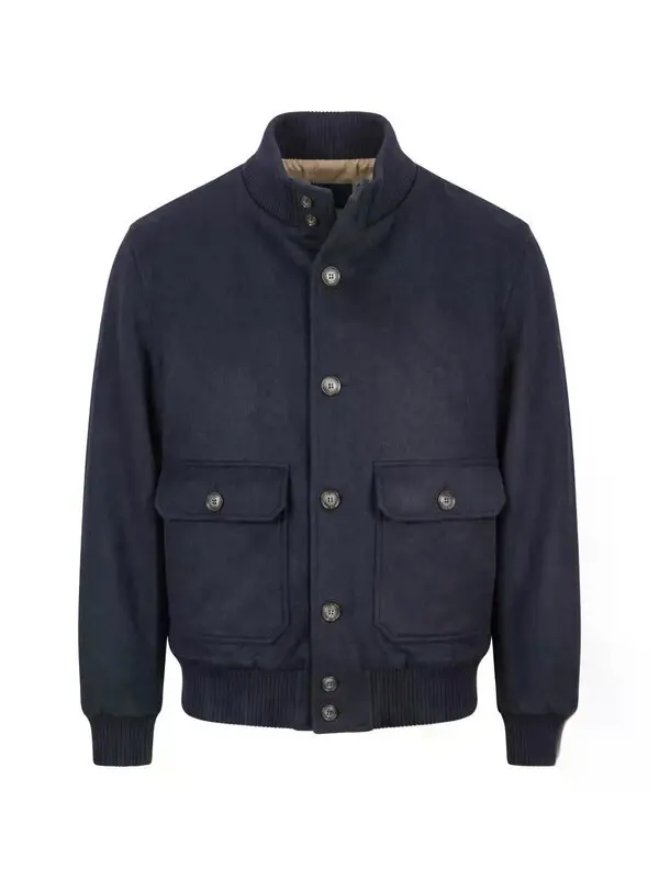 BARBA NAPOLI Cashmere Button-up Jacket