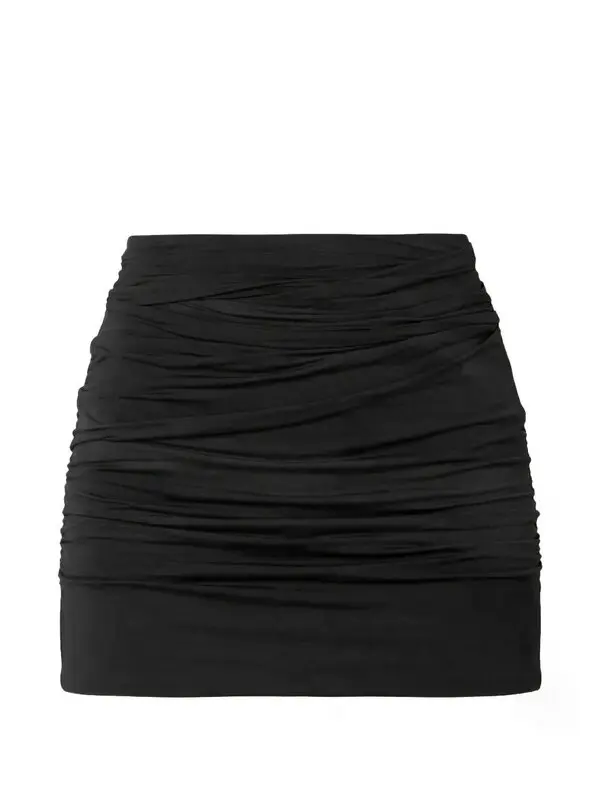 Wardrobe.NYC Ruched Mini Skirt