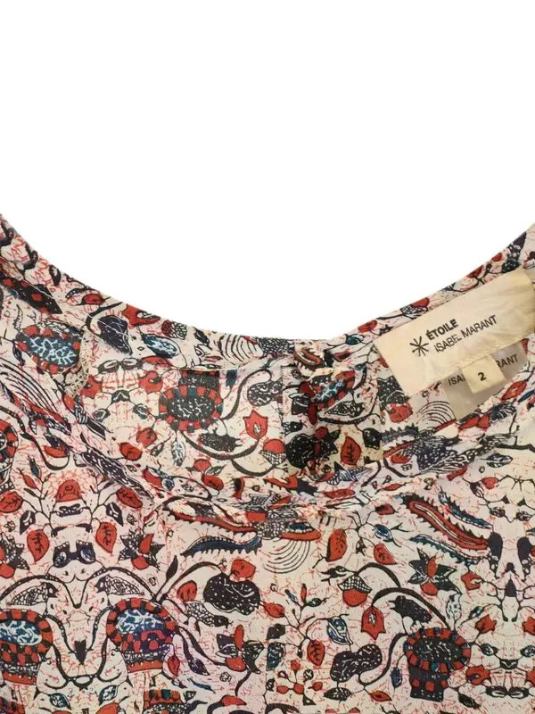 ISABEL MARANT VINTAGE Printed Silk Blouse
