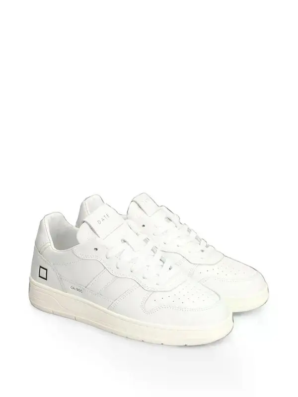 D.a.t.e. Court 2.0 Basic Perforated Panelled Low-top Sneakers - White