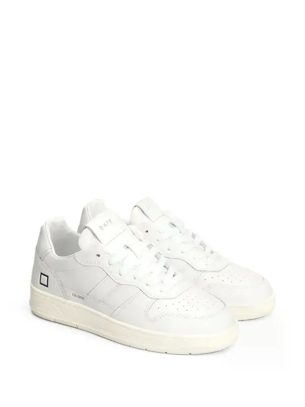 D.a.t.e. Court 2.0 Basic Perforated Panelled Low-top Sneakers - White
