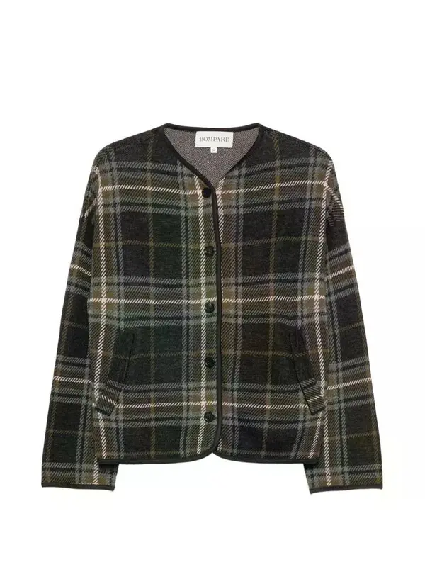 Eric Bompard Tartan Jacquard Cardigan
