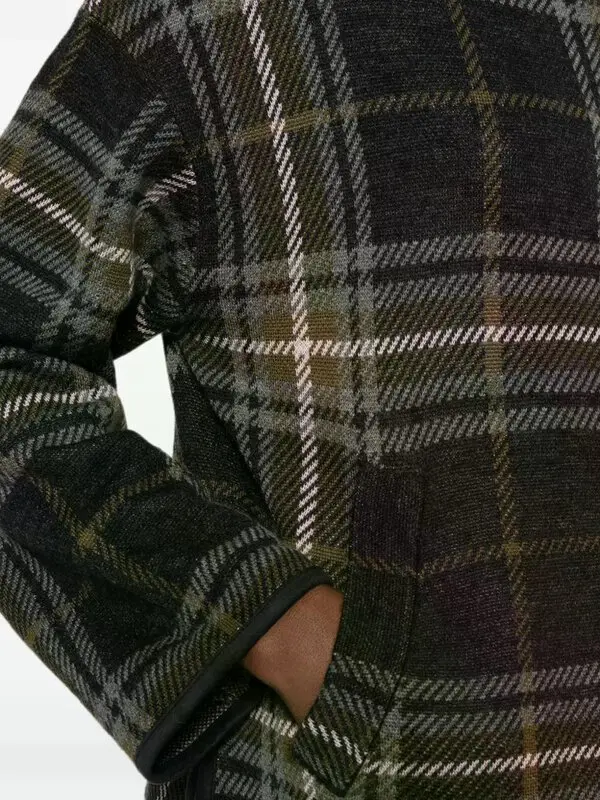 Eric Bompard Tartan Jacquard Cardigan