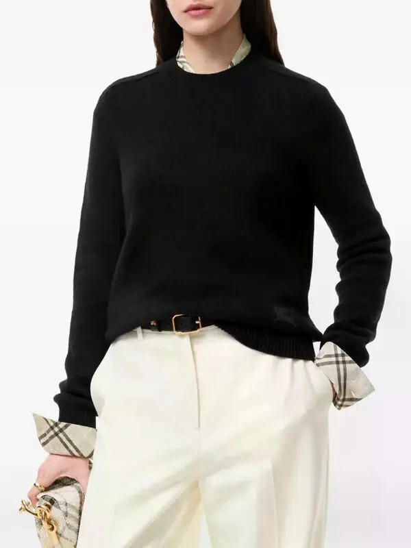 Burberry Cashmere Sweater With Knight Motif