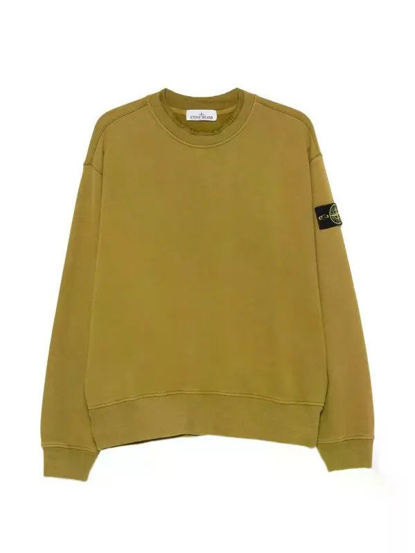 Stone Island Logo-patch Sweatshirt - Green