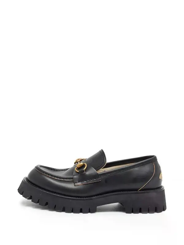Gucci Horsebit Lug-sole Loafers - Black