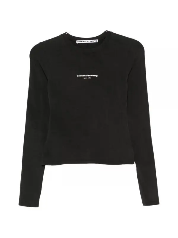 Alexander Wang Layered-detail Ribbed-knit Top