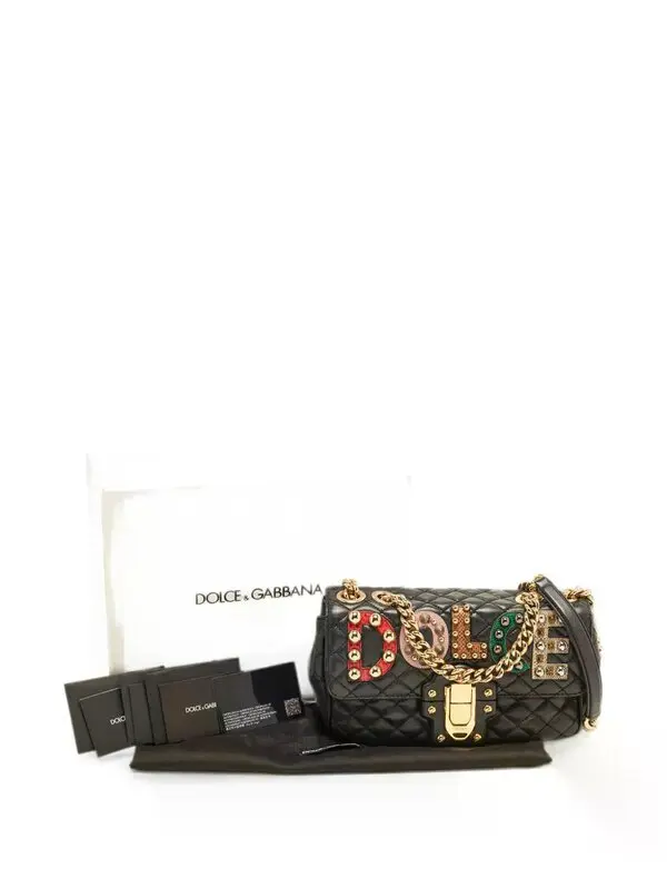 Dolce & Gabbana Lucia Studded Shoulder Bag