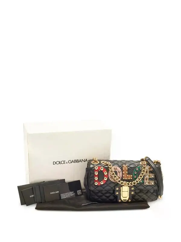 Dolce & Gabbana Lucia Studded Shoulder Bag