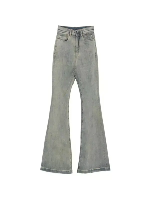 Rick Owens High-waisted Flared Jeans - Blue