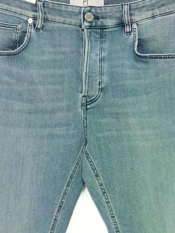 PT TORINO Faded-effect Whiskered Jeans