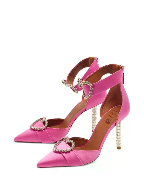 MALONE SOULIERS Camille Heart-buckle Pumps